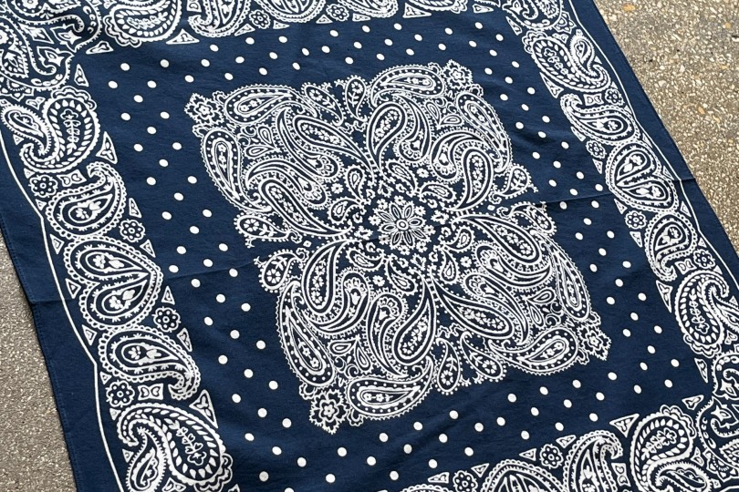 Kapital Fastcolor Selvedge Bandana Navy TUNA DANCE - Made in Japan ...