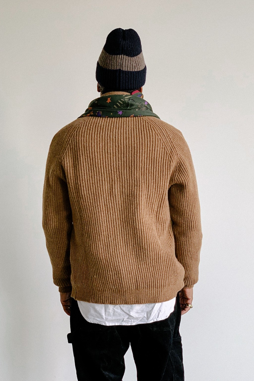 Drake's Lambswool Shawl Collar Cardigan Camel - Made in United Kingdom ...