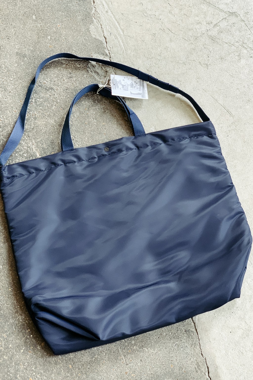 Engineered Garments Carry All Tote Navy Flight Satin Nylon - Made in ...