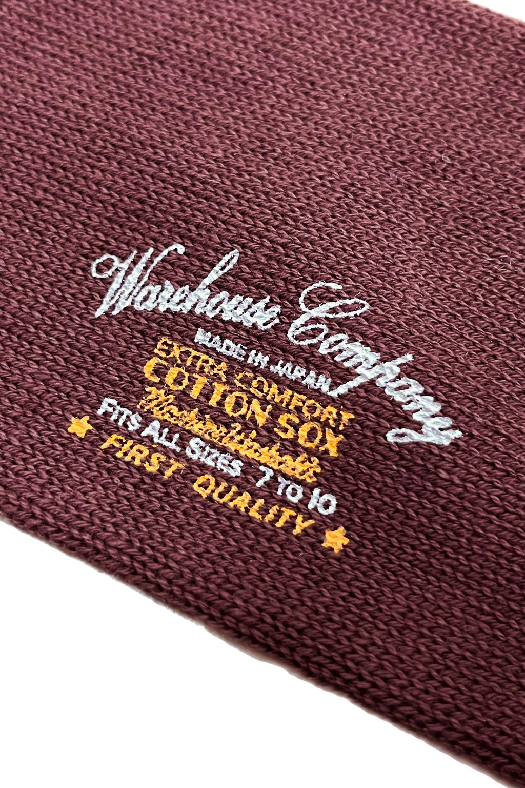 Warehouse & Co. Zokki Socks Bordeaux - Made in Japan | Socks | Independence