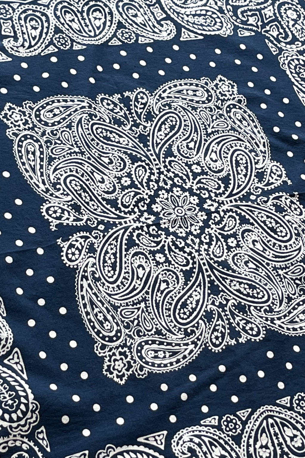 Kapital Fastcolor Selvedge Bandana Navy TUNA DANCE - Made in Japan ...