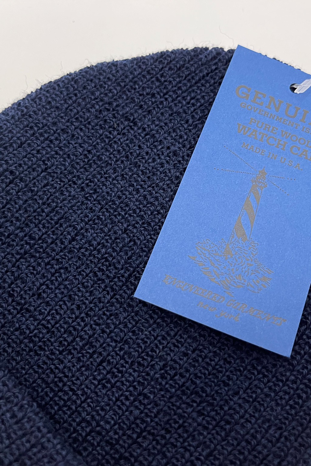 Engineered Garments Wool Watch Cap Navy - Made in USA | Hats | Independence