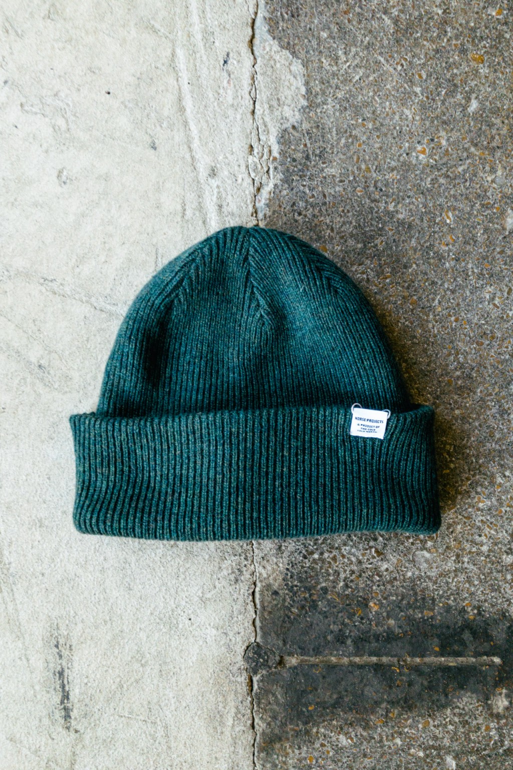 Norse Projects Norse Beanie Forest Green - Made in Tunisia | Hats ...