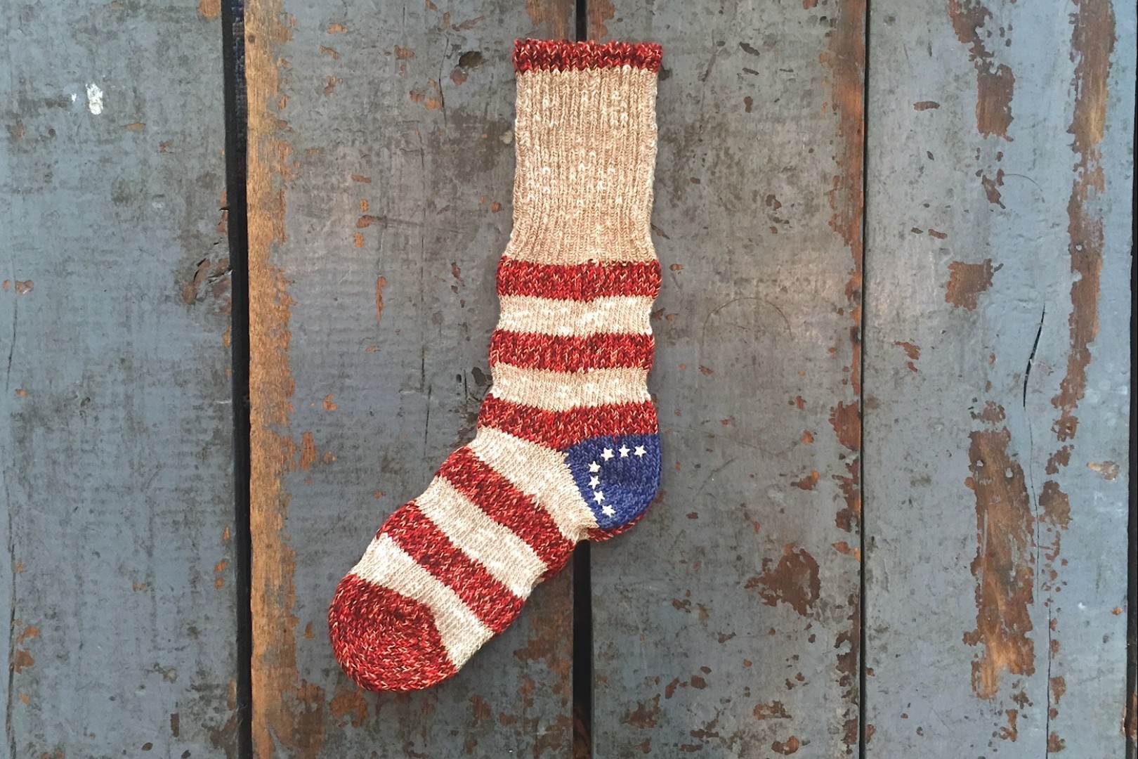 Kapital Flag Border Socks Stars and Stripes - Made in Japan | Socks ...
