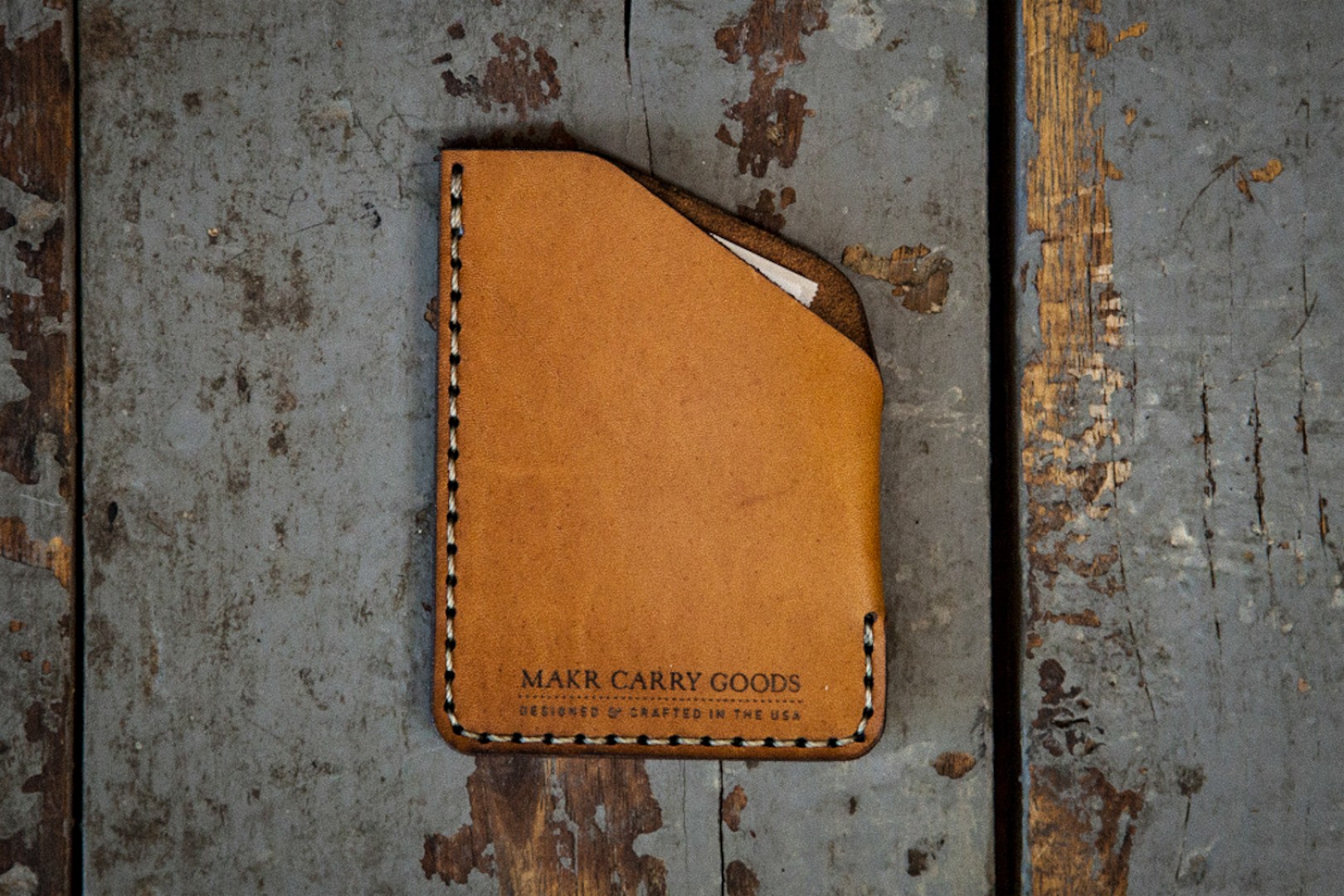 MAKR Angle Wallet Natural Chromexcel - Made in Winter Park, FL ...